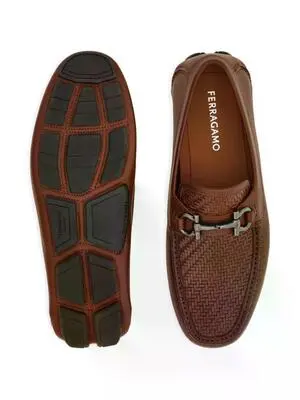 FERRAGAMO Gancini Driver Loafers