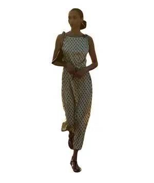 DÔEN Cotton Voile Midi Dress - Yellow