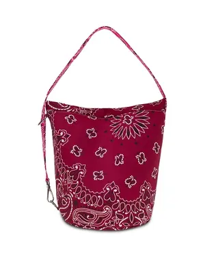 CALL IT BY YOUR NAME Bandana Bucket Bag - Bordeaux