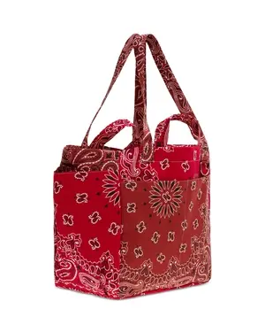 CALL IT BY YOUR NAME Large Paisley Print Cotton Shoulder Bag