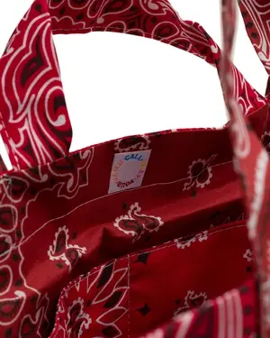 CALL IT BY YOUR NAME Large Paisley Print Cotton Shoulder Bag