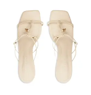 Farm Rio Sea Block Heel Sandals - Ivory