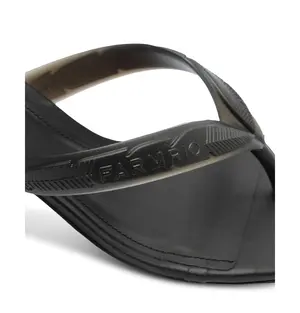 Farm Rio Rob Heeled Jelly Thong Sandals - Black
