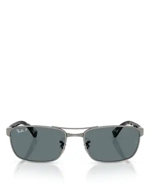 Ray-ban Rectangular Sunglasses, 57mm