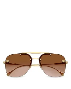 Versace 60mm Square Sunglasses - Gold