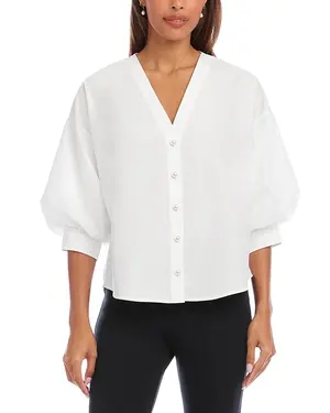 Karen Kane Lantern Sleeve Top