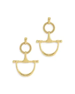 ANABEL ARAM Cheval Bit Drop Earrings - Gold