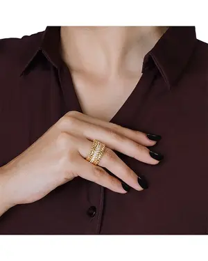 ANABEL ARAM Cheval Chain Stack Ring - Gold