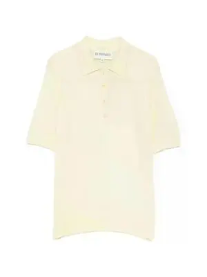 Eric Bompard Buttoned Short-sleeve Polo Shirt - Yellow