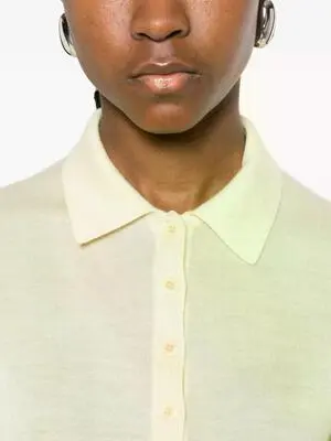 Eric Bompard Buttoned Short-sleeve Polo Shirt - Yellow