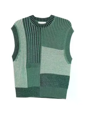 Eric Bompard Sleeveless Patchwork Vest
