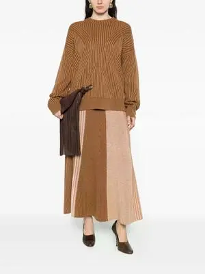 Eric Bompard Ribbed Sweater - Brown