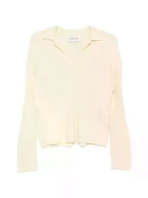 Eric Bompard Ribbed Polo Top