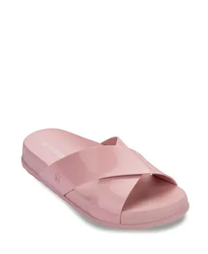 Melissa Cozy Cross Slides Pink