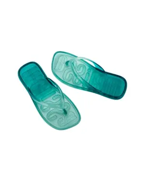 Melissa Beachwear Flip Flops - Green/blue