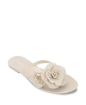 Melissa Harmonic Petals Flip-flop Sandals - Beige