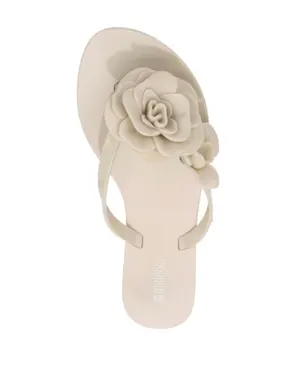 Melissa Harmonic Petals Flip-flop Sandals - Beige