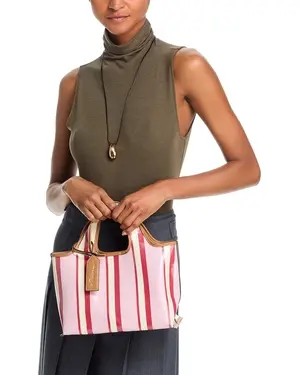 3.1 Phillip Lim Mini Dual Stripe Canvas Market Tote Bag
