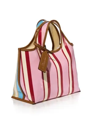 3.1 Phillip Lim Mini Dual Stripe Canvas Market Tote Bag