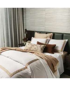 DOMANI HOME Classic Hotel Duvet Cover Set 4 Piece Set, Twin - Pearl