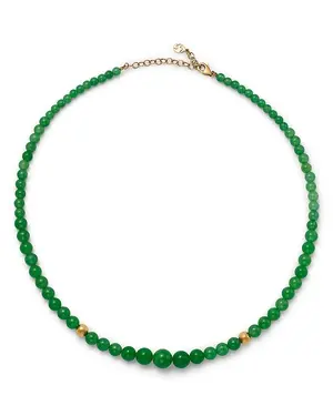 Bloomingdale'S Dyed Jade Beaded Collar Necklace - Green