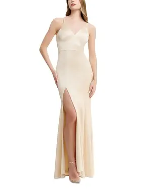 Dress The Population Iris Sleeveless Gown - Champagne