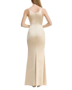 Dress The Population Iris Sleeveless Gown - Champagne