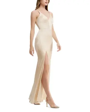 Dress The Population Iris Sleeveless Gown - Champagne
