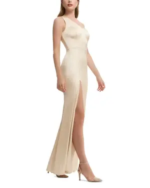 Dress The Population Magdalynn Asymmetrical Gown