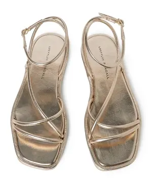 LOEFFLER RANDALL Noor Strappy Sandals - Champagne