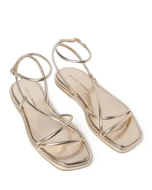 LOEFFLER RANDALL Noor Strappy Sandals - Champagne
