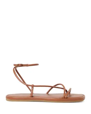 LOEFFLER RANDALL Noor Strappy Leather Sandals - Timber