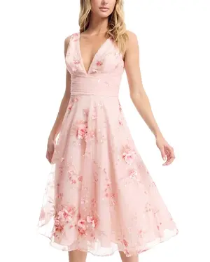 Dress The Population Posie Embellished Midi Dress