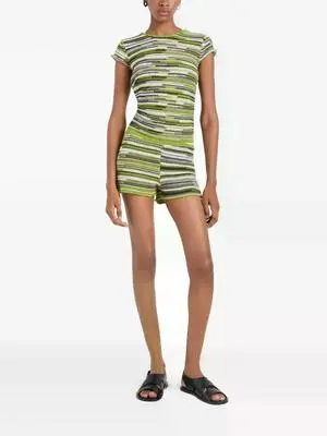 Proenza Schouler White Label Knit Rib T-shirt - Green