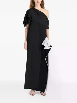 Proenza Schouler Cella Ruffled Maxi Skirt - Black