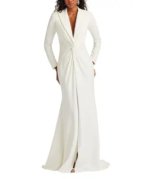 Twist-front gowns