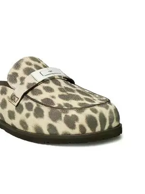Tory Burch Leelee Printed Suede Mules - Neutrals