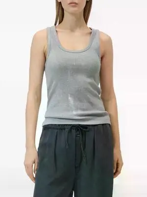 Closed Ribbed Knit Tank Top