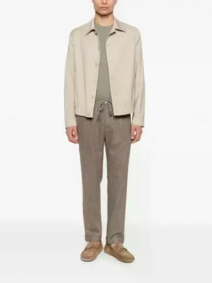 GRAN SASSO Drawstring Cuffed Trousers - Neutrals