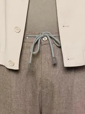 GRAN SASSO Drawstring Cuffed Trousers - Neutrals