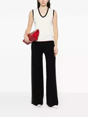 Max Mara Stripe-detail Palazzo Pants