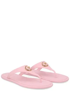 Versace Alia Thong Sandals - Pink