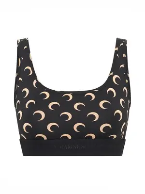MARINE SERRE Top Bra "moon - Black