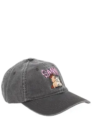 GANNI Baseball Hat With Logo