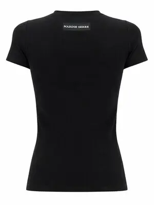 MARINE SERRE Printed T-shirt - Black