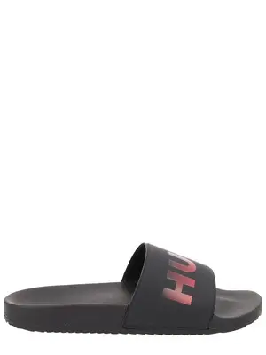 Hugo Slipper Slipper With Logo - Black