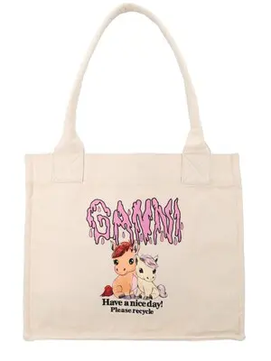 GANNI Tote Bag With Print