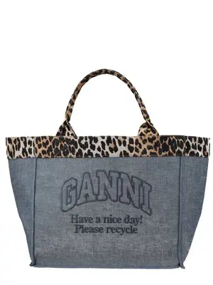 GANNI Tote Bag With Logo