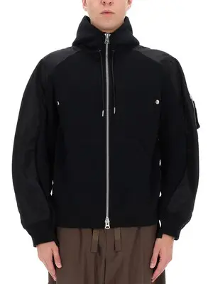 Sacai Hooded Zip-up Jacket