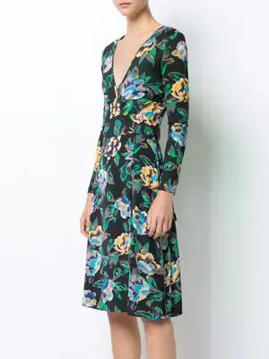 Diane Von Furstenberg Floral Wrap Dress